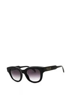 TOUS Round Frame Sunglasses With Purple Gradient Lenses