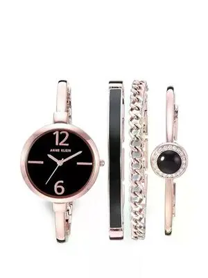 Anne Klein Logo-detail 32mm Watch - Black