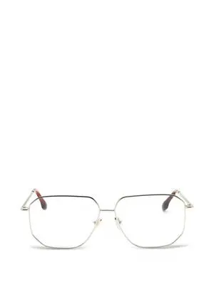 Victoria Beckham Geometric Frame Glasses - Silver