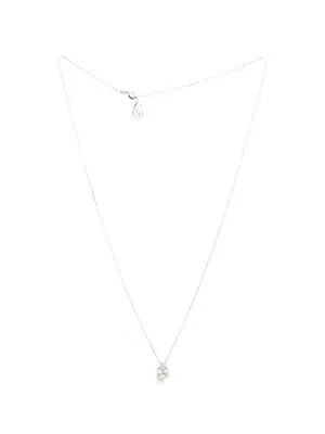 Cartier Etincelle De Teardrop Pendant 18k White Gold And Diamonds Necklace - Silver