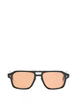 CUTLER & GROSS Rectangle Frame Sunglasses - Brown