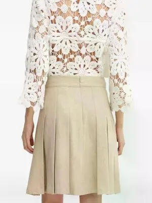 MOS MOSH Pleated Mini Skirt With Flap Pockets