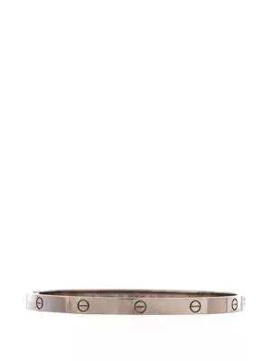 Cartier Love 18k White Gold Medium Bracelet - Silver
