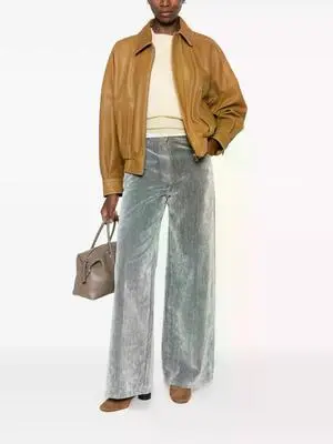 FORTE_FORTE Velvet-finish Trousers