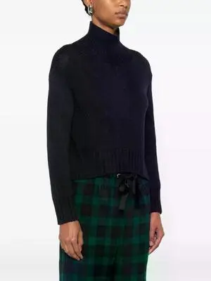 FORTE_FORTE Ribbed High-neck Sweater