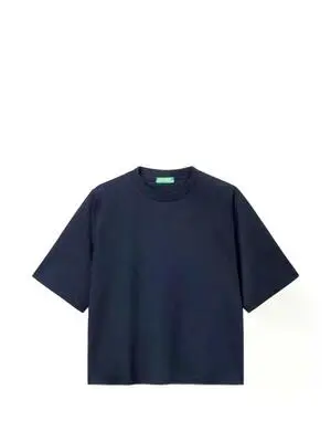 BENETTON Crew-neck Short-sleeve T-shirt - Blue