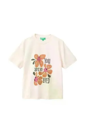 BENETTON Floral Print T-shirt