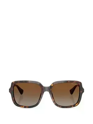 RALPH EYEWEAR Tortoiseshell-effect Square-frame Sunglasses - Brown