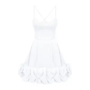 POST MERIDIEM Backless Bustier Mini Dress