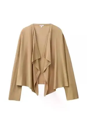 BENETTON Draped Long-sleeve Cardigan - Neutrals