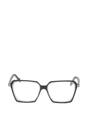 Kàdor Jodie V Geometric Frame Eyeglasses - Black