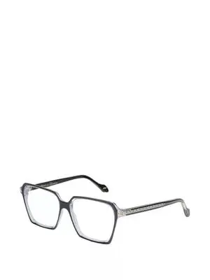 Kàdor Jodie V Geometric Frame Eyeglasses - Black