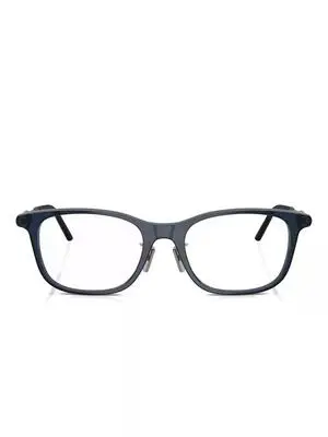 Moncler Metal Rectangle-frame Glasses - Black