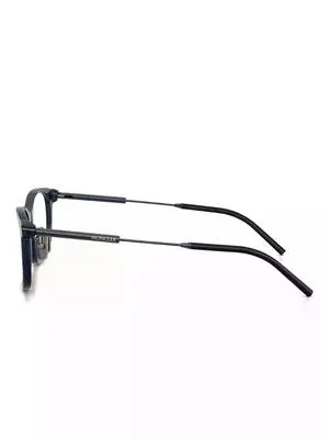 Moncler Metal Rectangle-frame Glasses
