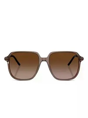 Moncler Square-frame Sunglasses - Silver
