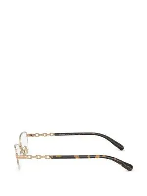 COACH Rectangle-frame Semi-rimless Glasses