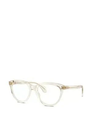 Moncler Round Frame Glasses - Neutrals