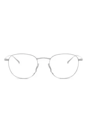 Giorgio Armani Titanium Round Frames - Silver