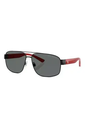 Polo Ralph Lauren Logo-print Sunglasses - Black