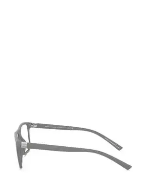 Armani Exchange Matte-finish Rectangle-frame Glasses