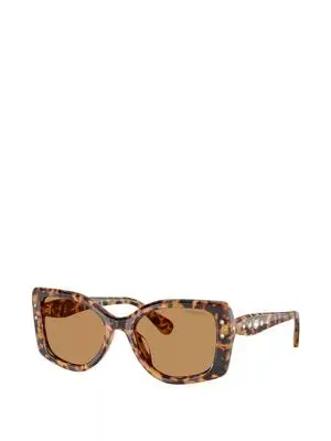 SWAROVSKI Pillow Shape Crystal-embellished Sunglasses