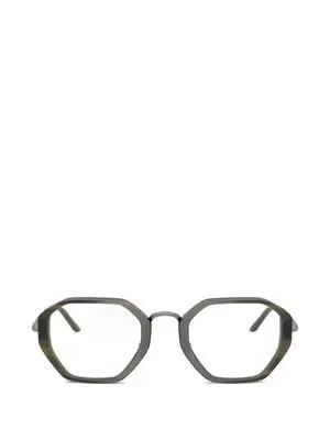 Giorgio Armani Striped Geometric Glasses - Green