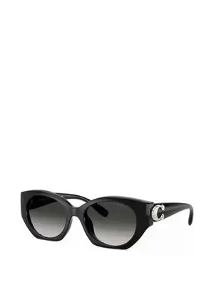 COACH Maxi Sculpted C Oval-frame Sunglasses