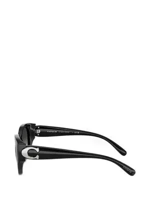 COACH Maxi Sculpted C Oval-frame Sunglasses