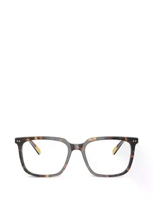 POLO RALPH LAUREN EYEWEAR Tortoiseshell-effect Rectangle-frame Glasses - Brown