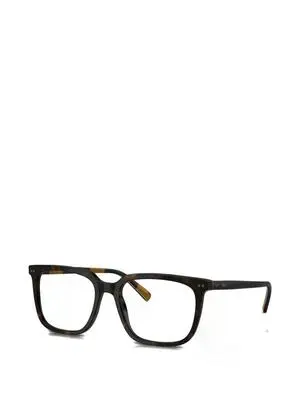 POLO RALPH LAUREN EYEWEAR Tortoiseshell-effect Rectangle-frame Glasses