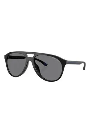 Armani Exchange Pilot-frame Sunglasses - Black
