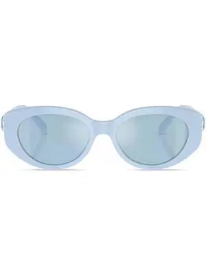 SWAROVSKI Crystal-embellished Cat-eye Frame Sunglasses - Blue