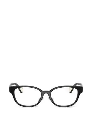 Moncler Shiny Oval-frame Glasses - Black