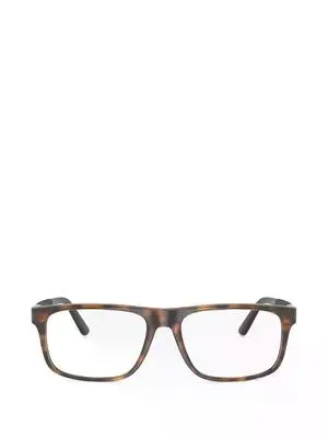 POLO RALPH LAUREN EYEWEAR Rectangle-frame Glasses - Brown
