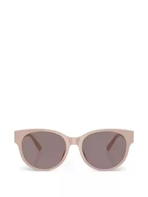 COACH Quilted-effect Logo-plaque Sunglasses - Neutrals