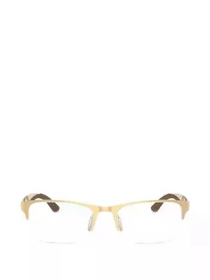 Ray-ban Rectangle-frame Glasses - Gold