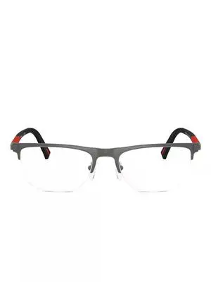 Prada Half-rim Rectangle Glasses - Grey