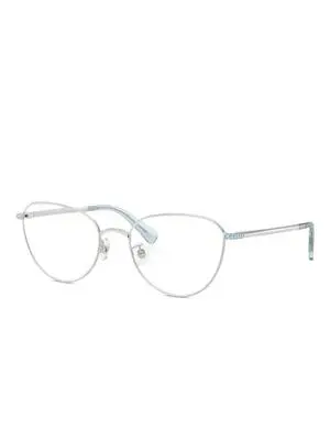 SWAROVSKI Crystal-embellished Cat-eye Glasses - Silver