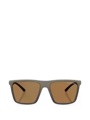 Armani Exchange Logo-detail Sunglasses - Brown