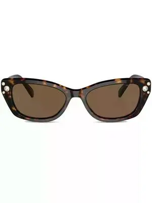 SWAROVSKI Crystal-embellished Sunglasses - Brown