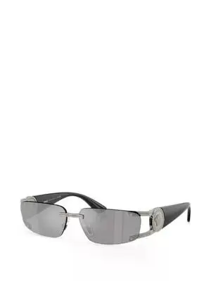 Versace Medusa Plaque Rectangle-frame Sunglasses