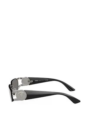 Versace Medusa Plaque Rectangle-frame Sunglasses