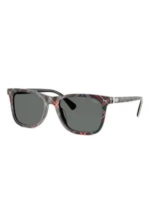 Polo Ralph Lauren Heritage Plaid Square Sunglasses