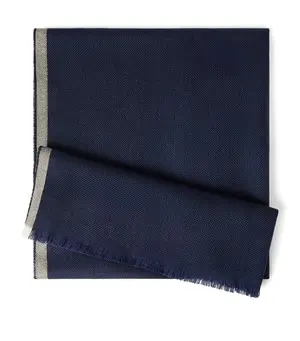 Brunello Cucinelli Wool-cashmere Scarf - Blue