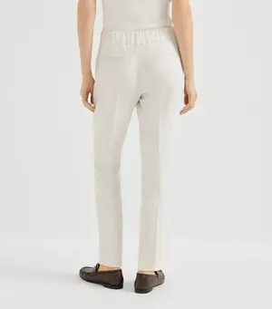 Brunello Cucinelli Slim Fit Crepe Cady Trousers