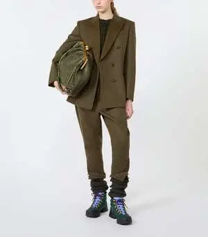 Max Mara Virgin Wool-blend Double-breasted Blazer