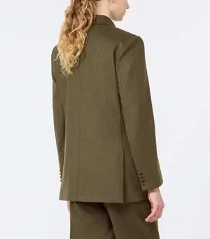 Max Mara Virgin Wool-blend Double-breasted Blazer