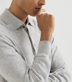 Brunello Cucinelli Cashmere Polo Sweater