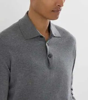 Brunello Cucinelli Cotton Polo Sweater