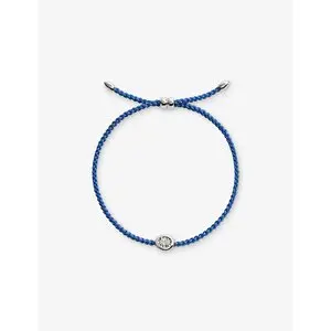 Monica Vinader Oval Sterling- And Lab Grown Diamond Cord Bracelet